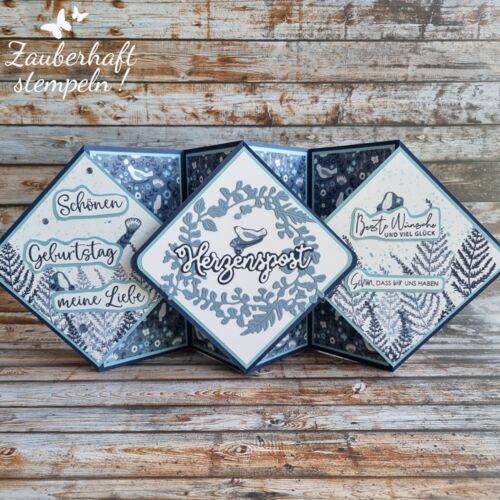 Triple Floating Diamond Card - Zauberhaft stempeln Triple Floating Diamond Card - Zauberhaft stempeln